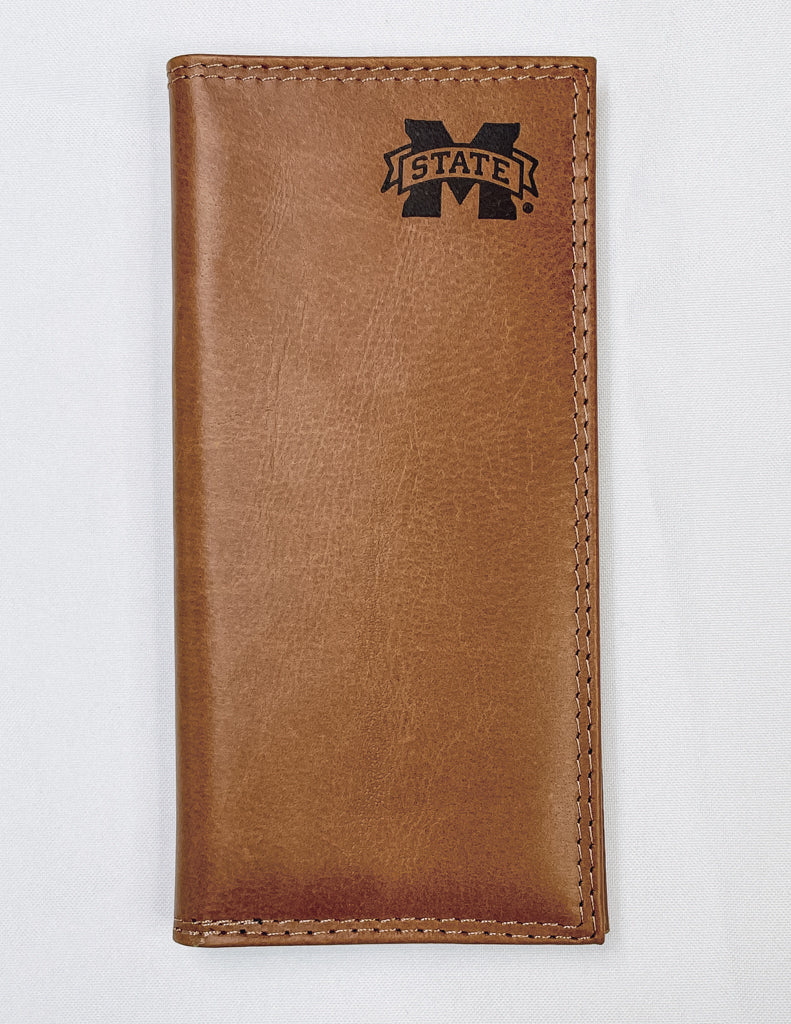 Tan Embossed Mississippi State Secretary Wallet – Versatile Boutique