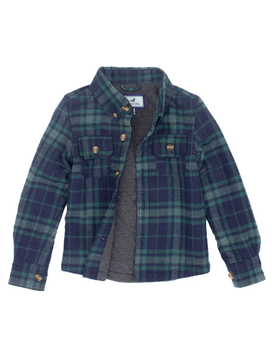 Properly Tied Youth LD Cypress Shacket Juniper – Versatile Boutique